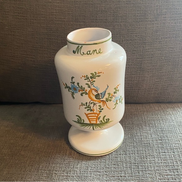 Vintage | Accents | Vintage 7s French Moustiers Ceramic Hand Painted ...